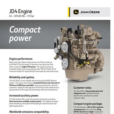 Engines and Drivetrain Brochures | John Deere IE